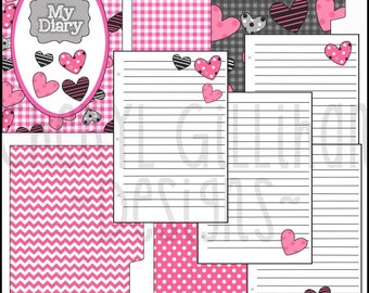 Girly diary | Etsy