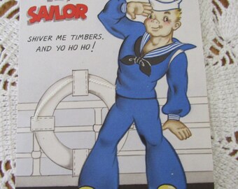 Sailor card | Etsy