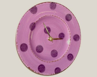 Purple wall clock | Etsy