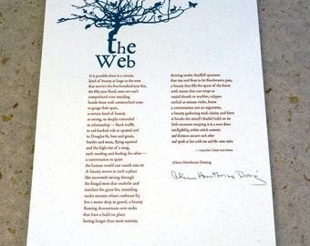 Poetry broadside | Etsy