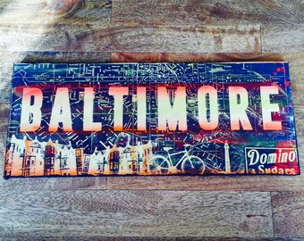 Items similar to Happiness, sign, letters, lettering, design city ...