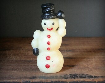 Snowman candle | Etsy