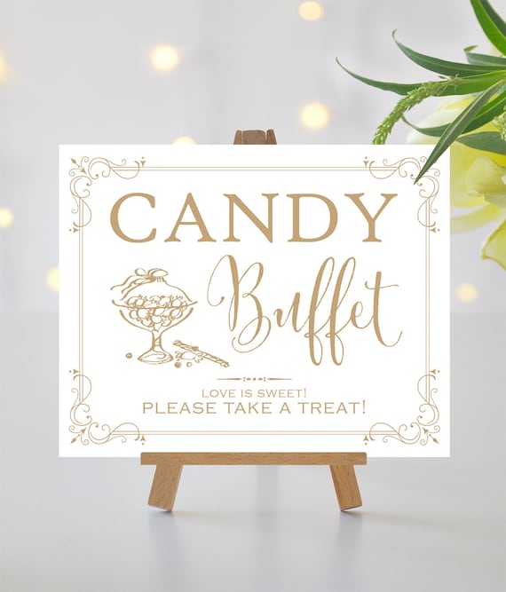 Candy Buffet Signs Printable