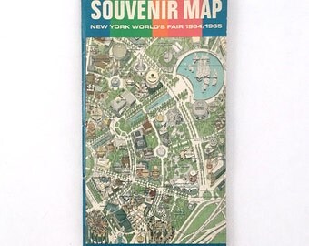 1964 world fair map | Etsy