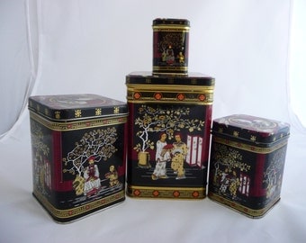 Chinese tea tin | Etsy