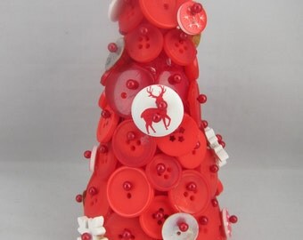 Reindeer button | Etsy