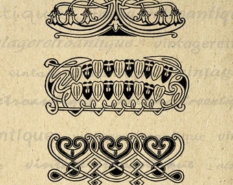 Antique Alphabet Graphic Digital Printable by VintageRetroAntique