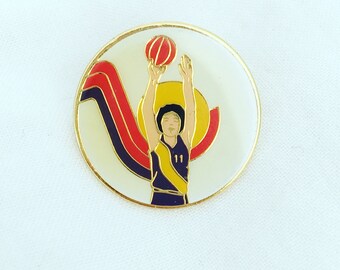 Basketball lapel pin | Etsy