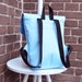 Backpack light blue hipster backpack rucksack by imolabynoemiimola