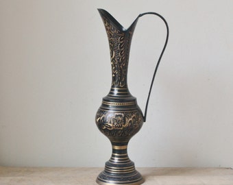 India brass vase | Etsy