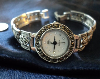 Marcasite watch | Etsy