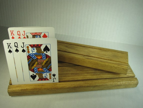 Wooden Playing Card Holder Set Of Two By WoodenNature On Etsy