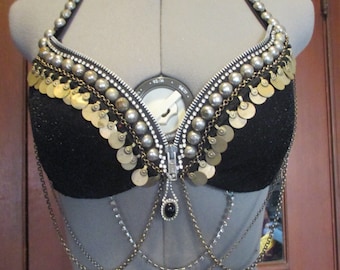 Steampunk bra | Etsy