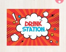 Unique drink station related items | Etsy