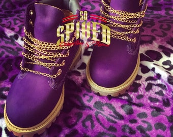 Custom timberlands | Etsy