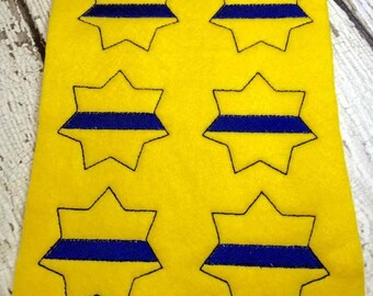 7 point star badge | Etsy