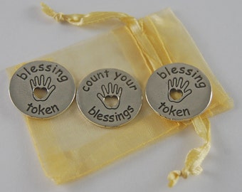 Set of 3 Elephant Lucky Inspiration Coins with by CourageInStone