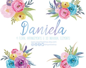 Months of the Year Watercolor Hand painted Lettering png