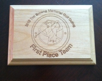 Hole in one plaque | Etsy