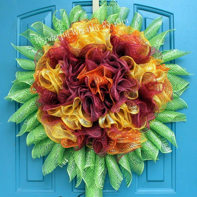 Custom Made Wreaths for Any and All by WonderfulWreathsKim on Etsy