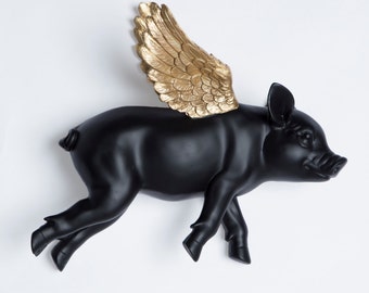 Flying pig decor | Etsy