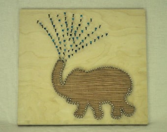 Elephant string art | Etsy