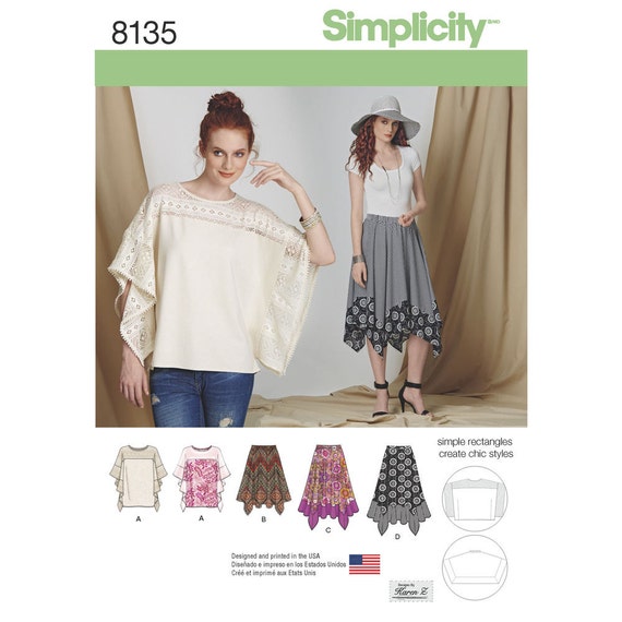 Simplicity Sewing Pattern 8135 Misses' Easy-to-Sew Skirt