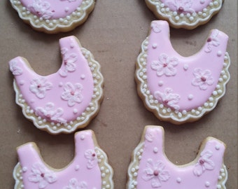 Baby bib cookies | Etsy