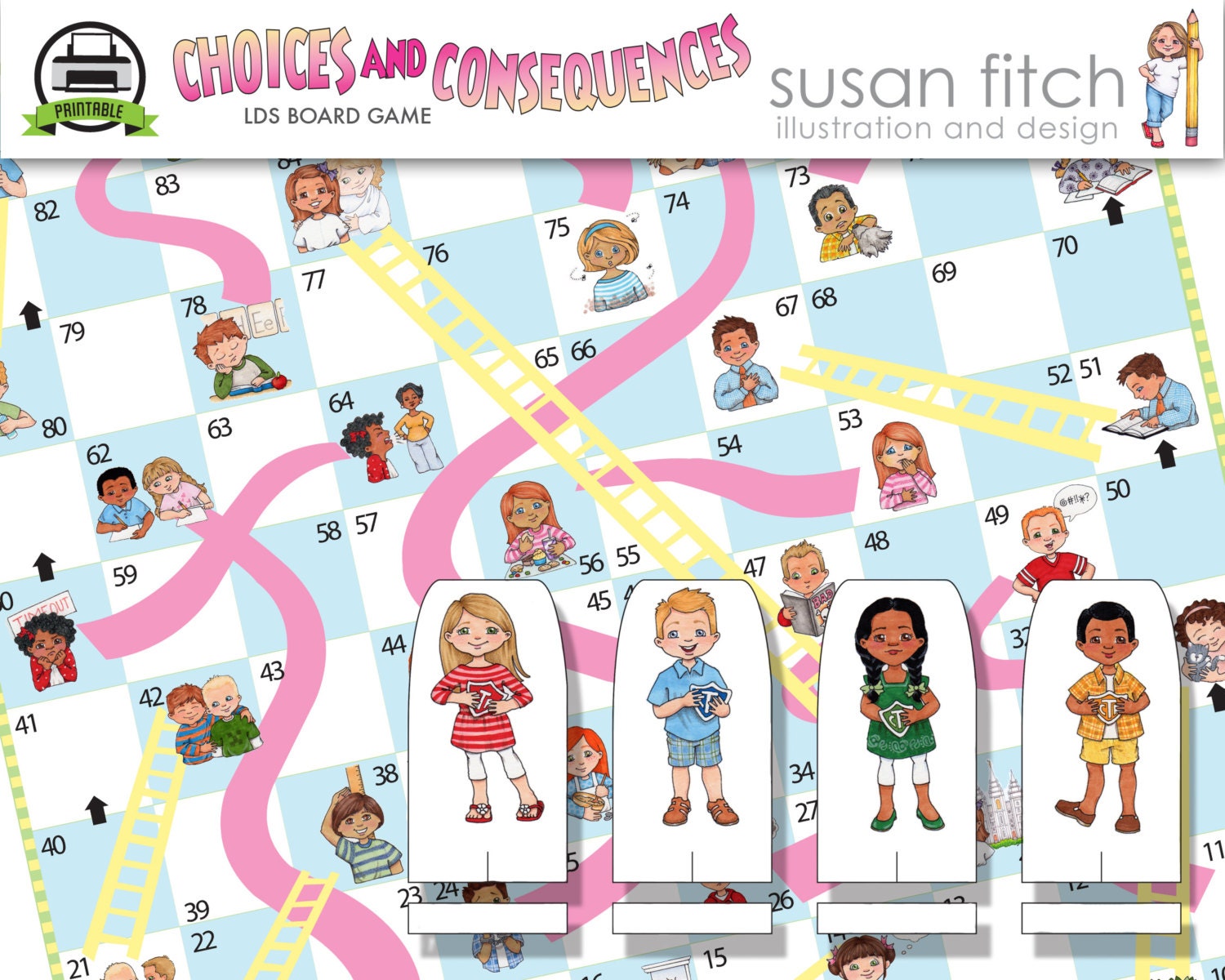 Choices & Consequences Printable Board Game