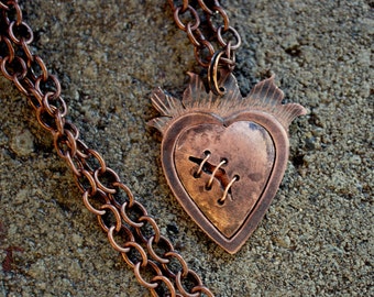 10 MENDED HEART Charm Pendants silver metal broken heart