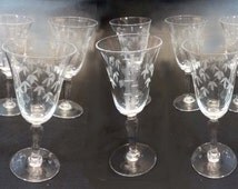 Popular items for crystal stemware on Etsy