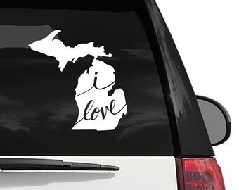 Michigan car decal | Etsy