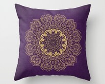 Unique mandala pillow related items | Etsy