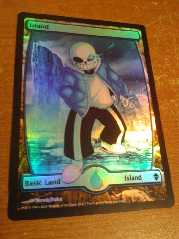 Magic the Gathering altered art Sans Island by Foilalterations