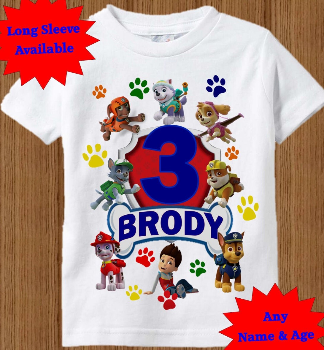 Paw Patrol Birthday Shirt