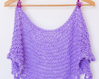 Crochet border scarf | Etsy