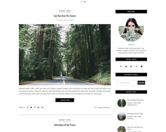 Premade Blogger Template Responsive Premade Template