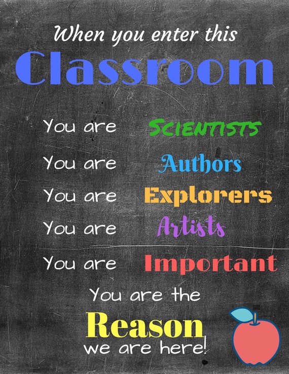 Printable Classroom Decor-Printable 8.5x11