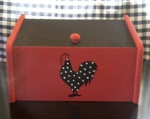 Unique farmhouse bread box related items | Etsy