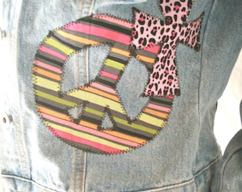 Peace sign patch | Etsy