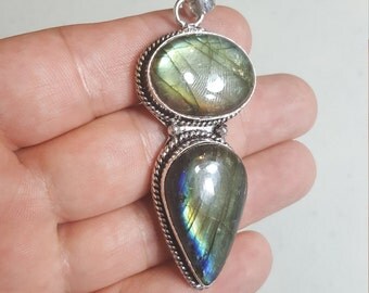 Spectrolite pendant | Etsy