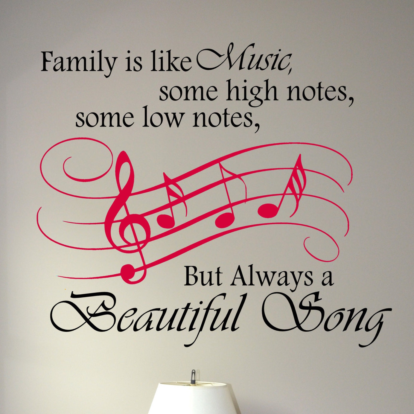 Family is like Music Music Decal Music quote Decal