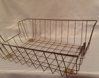 Wire file baskets | Etsy