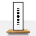 Moon Phase Print // Horizontal Print // Vertical Print // Moon