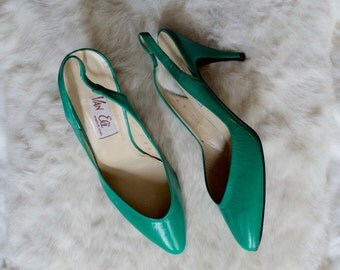Kelly green shoes | Etsy