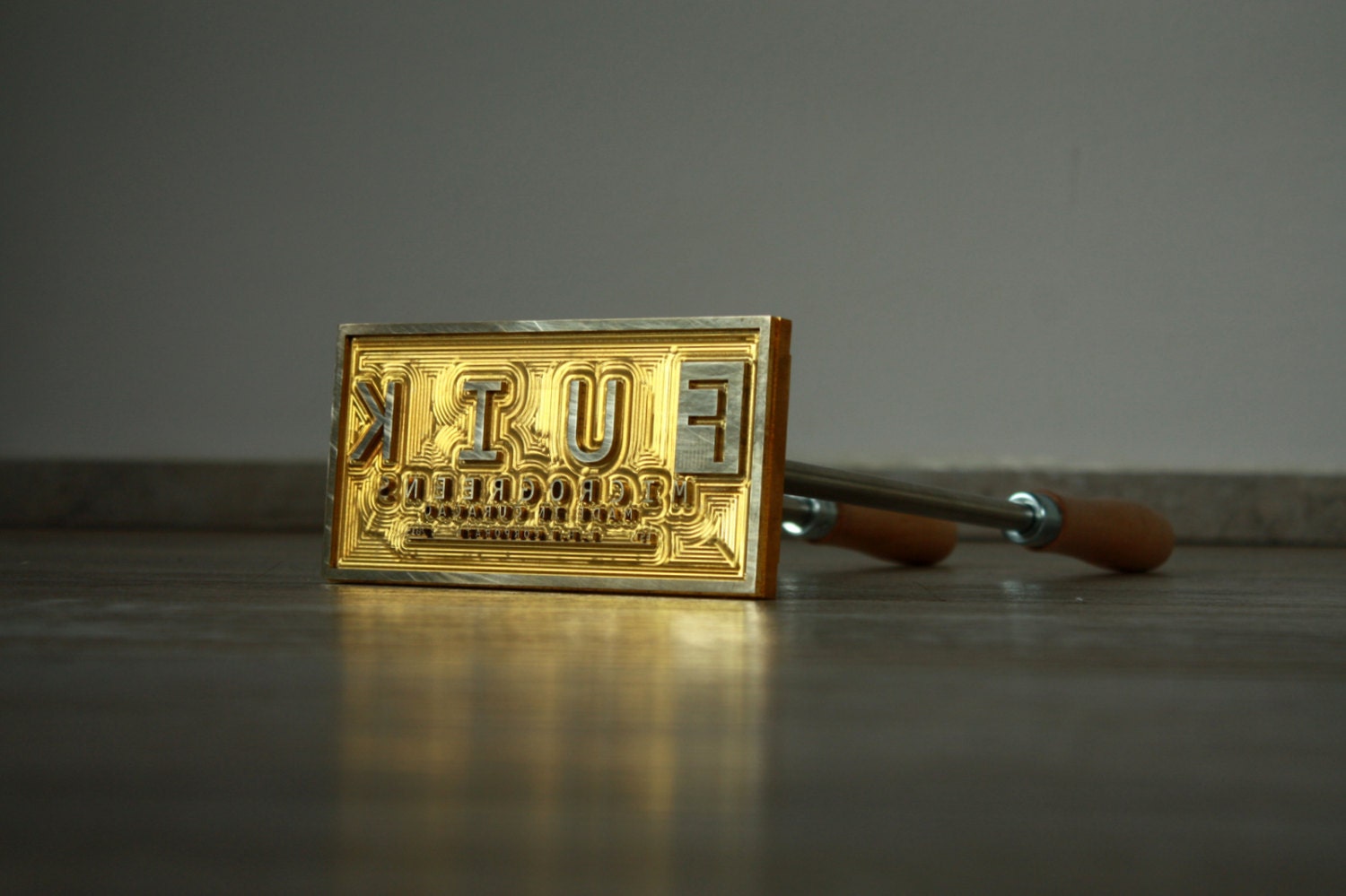 Custom Logo Branding Iron Extra large made of brass DHL