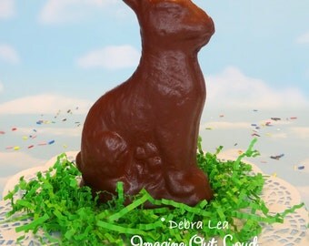 Faux chocolate bunny | Etsy