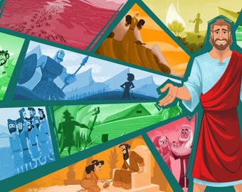 5 Piece Poster Pack Christian Posters Church by DrewKreviArt