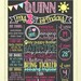 Sunshine First Birthday Chalkboard Poster Girl Birthday