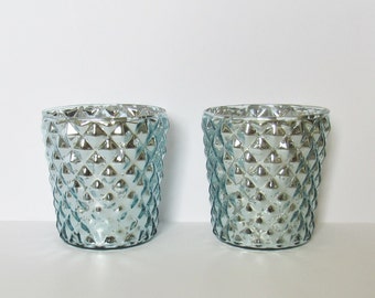 Mercury glass vase | Etsy